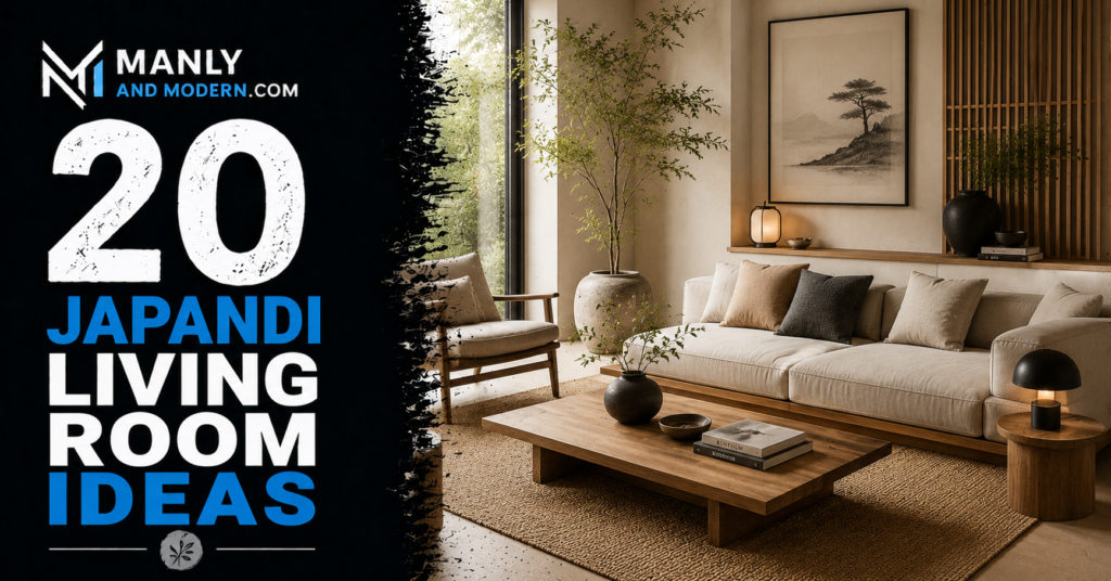 20 Japandi Living Room Ideas That Blend Calm and Character - Manly & Modern