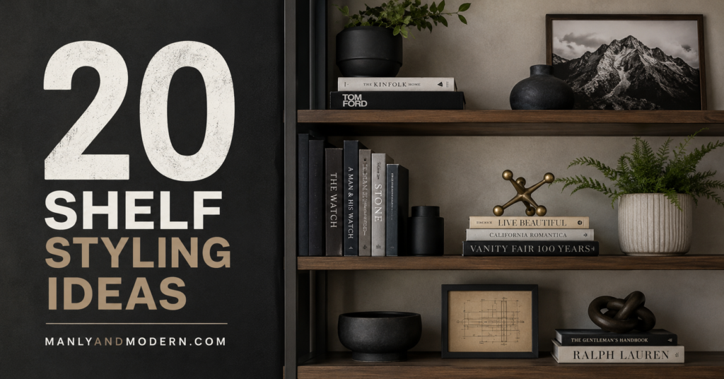 20 Shelf Styling Ideas That Are Both Beautiful and Practical - Manly ...